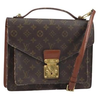 Louis Vuitton Sac &agrave; main en toile Pre-owned - Femme - Pre-owned - Brun - Taille: ONE Size