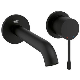 GROHE Wand-Waschtischmischer Grohe Essence, Ausladung 183 mm, phantom black - 29192KF1