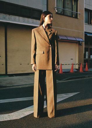 Mango Melierte Anzughose schokolade - Damen - 34 - MANGO