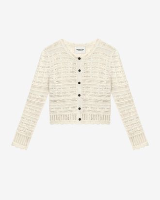 Isabel Marant Cardigan Ajaline - Femme - &Eacute;cru - Taille34 - Marant &Eacute;toile