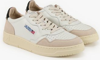 Autry Baskets bi-mati&egrave;re en cuir m&eacute;lang&eacute;