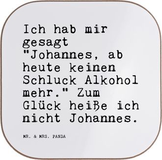 Mr. & Mrs. Panda gläseruntersetzer Ich hab Mir gesagt... - Geschenk, Spruch Sprüche Weisheiten Zitate Lustig Weisheit Worte, Tischuntersetzer, Mann, Coaster, Tischscho