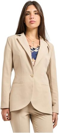 Yes-Zee YES Zee, Femme, Vestes, Brun, Taille: 42 FR Veste crois&eacute;e