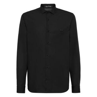 Philipp Plein Shirt Sugar Daddy Cut LS Tattoo - - Shirts - Herren - Schwarzk - 4XL