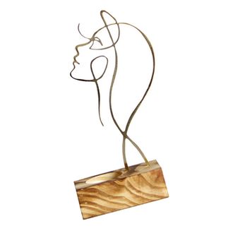 Garneck Stabkerzenst&auml;nder Aus Holz Abstrakter Linienfigur-kerzenhalter Dekorativer Tischkerzenst&auml;nder F&uuml;r Candlelight-Dinner Als Valentinstag-Dekoration F&uuml;r B