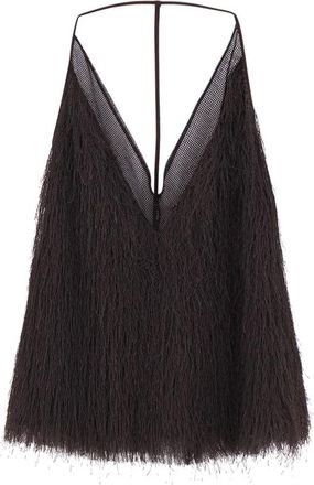 Alysi Femme, Tops, Brun, Taille: 40 FR Fringed Shoulder Bag