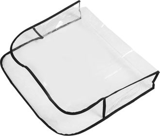 Valiclud Transparenter PVC Rückenlehnenbezug Für Friseurstühle Langlebiger Staubschutz Farbbeständig Hygienische Schutzhülle Für Haarstudio Salonstuhl Abdeckun