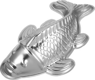 Cabilock Kuchenteller Design Diy Pan Fish Mold Non-Cake Party Jelly Ball D Dekorieren Schokolade Cyprinoid Musubi Geburtstag für Silberform Fisch- Karpfen Deko