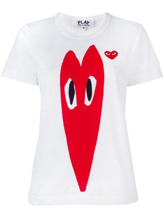Comme Des Garçons t-shirt à logo imprimé - Blanc
