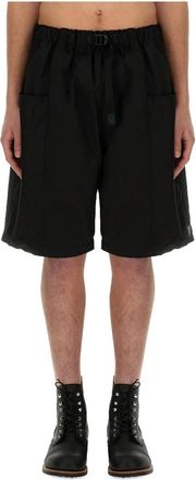 South2 West8 Homme, Shorts, Noir, Taille: M Belted C.s. Short - C/N Grosgrain