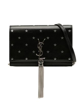 Saint Laurent sac à bandoulière monogrammé Kate à motif étoile (2019) - Noir