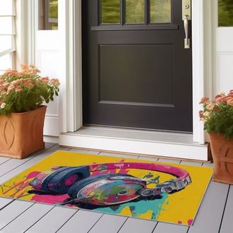 Generic Tapis Couloir Long Imprim&eacute;s de Streetwear Graffiti Tapis Cuisine Devant Evier Antid&eacute;rapant Absorbant Tapis Int&eacute;rieur Entr&eacute;e Long 60x150 cm de Passage 