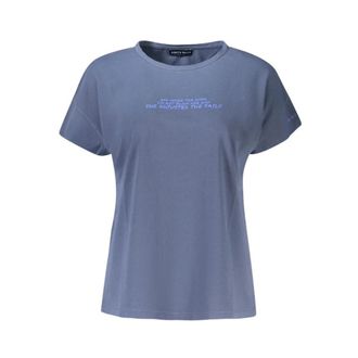 North Sails Blau gepr&auml;gtes Logo T-Shirt - - Tops - Damen - Blau - S