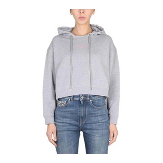 Stella McCartney Cropped Hoodie - - Sweatshirts & Hoodies - Damen - Grau - M