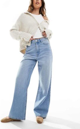 New Look Adalae - Jeans in Hellblau mit weitem Bein