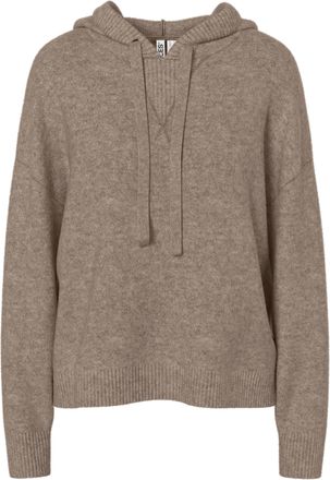 Pieces Pcmalou Ls Knit Hoodie Noos Bc