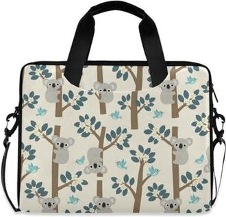 Alaza Sac pour ordinateur portable de 40,6 &agrave; 15,6 pouces, carlins et fleurs, sac pour ordinateur portable pour femme, homme, &eacute;tudiant, travail, voyage, band