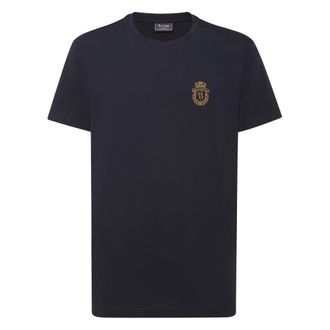 Billionaire Boys Club Homme, Tops, Bleu, Taille: M T-shirt Col Rond MC Crest