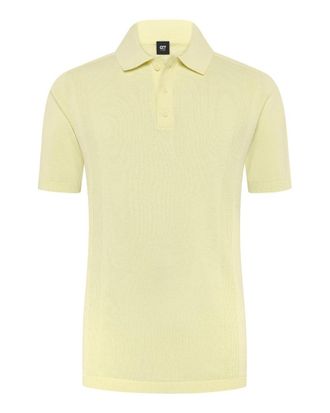 AlphaTauri Gestricktes Poloshirt mit Leinenanteil in