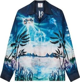 Casablanca Chemise imprim&eacute;e en soie