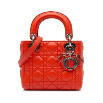 Dior Pre-owned Vintage Lederhandtasche - - Pre-owned - Damen - Rot - ONE SIZE