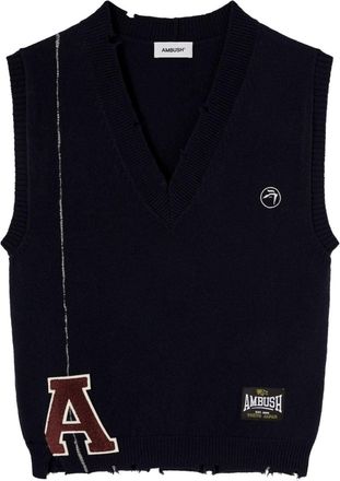 AMBUSH Ungesäumter Pullunder - Blau