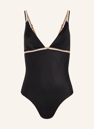 HUGO BOSS Badeanzug Iconic schwarz