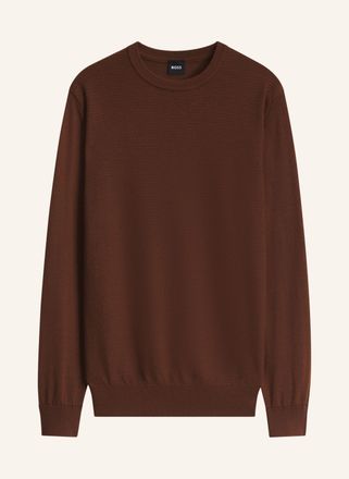 HUGO BOSS Pullover H-Hincluso_In Regular Fit braun