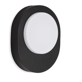 Telefunken LED Au&szlig;enwandleuchte, Au&szlig;enwandlampe, 8 Watt, 800 Lumen, 4.000 Kelvin, IP44, Schwarz, 244x200x60mm (LxBxH)