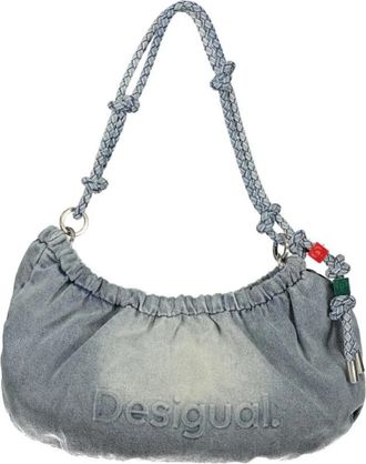 Desigual Half Logo Denim Waverly Bag - - Bags - Damen - Blau - ONE SIZE