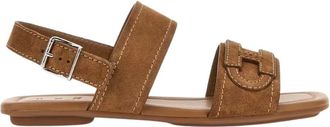 Hogan Femme, Chaussures, Brun, Taille: 38 EU Sandales Plates