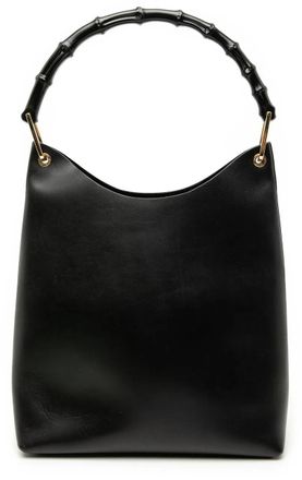 Gucci Hobo Bags - Leather Bamboo Shoulder Bag - Gr. unisize - in Schwarz - f&uuml;r Damen