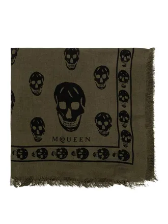 Alexander McQueen &Eacute;charpe - Vert