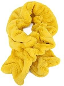 Queen Helena Écharpe Hiver pour Femme SC01 jaune, Taille unique