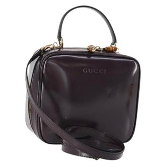 Gucci Sac &agrave; main en toile enduite Pre-owned - Femme - Pre-owned - Violet - Taille: ONE Size
