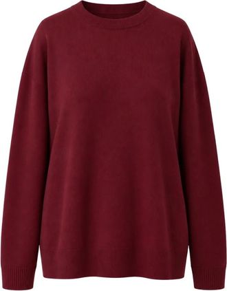 Gran Sasso Pull &agrave; col rond - Femme - Pulls - Brun - Taille: 38 FR