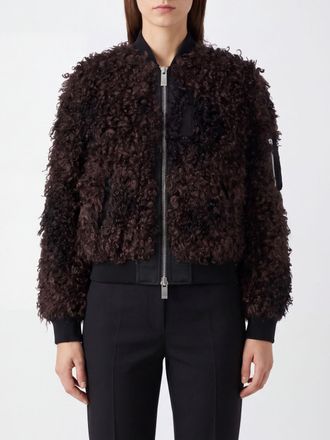sacai Blouson bomber en fausse fourrure avec poignets et ourlet &eacute;lastiqu&eacute;s