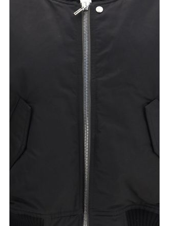 Rick Owens Gathered Sleeves Bomber Jacket - Black
