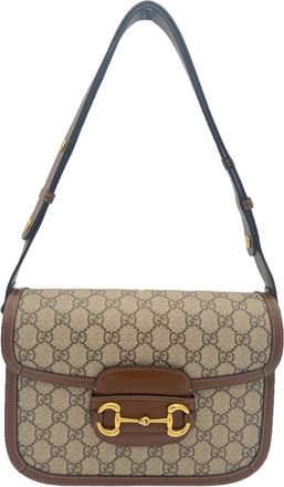 Gucci Crossbody Bags - Gucci Horsebit Monogram - Beige - Gr. unisize - in Beige - f&uuml;r Damen