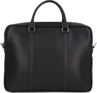 Longchamp pochette dordinateur Le Foulonn&eacute; textur&eacute;e &agrave; anses sur le dessus - Noir