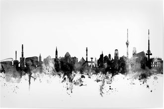 artboxONE Poster 45x30 cm Städte Stuttgart Germany Skyline - Bild City Skyline Stuttgart Stuttgart Cityscape