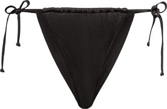 Lascana Damen Bikini-Hose Trendige Unifarbe, seitlich zu binden, Obermaterial recycelt, hautfreundlich