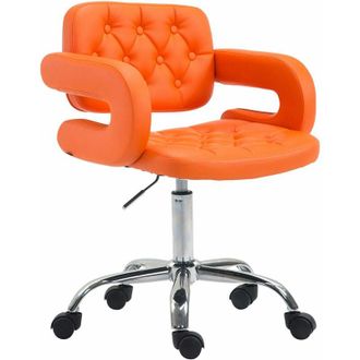 Clp Chaise de travail Dublin en Similicuir Orange