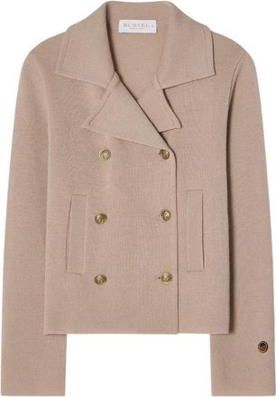 Busnel Femme, Vestes, Beige, Taille: 40 FR Veste en laine tricot&eacute;e Indra