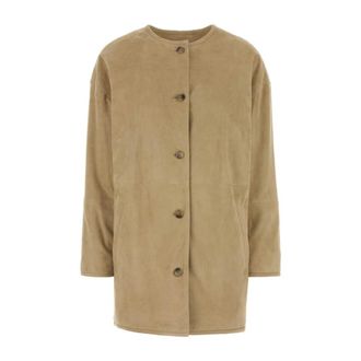 Loulou Studio Femme, Manteaux, Beige, Taille: 40 FR Waren Jacket