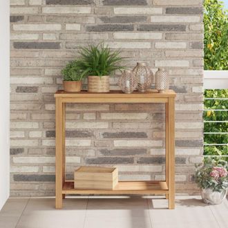 vidaXL Table basse Marron 85 x 35 x 75 cm Bois de teck solide Vidaxl