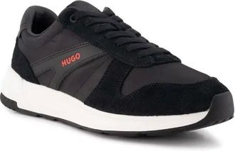 HUGO BOSS Herren Sneaker schwarz Veloursleder