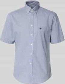 Fynch-Hatton Modern Fit Freizeithemd mit Brusttasche und Logo-Stitching