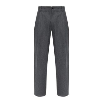 Dolce & Gabbana Woll-Anzughose mit Bundfalten - - Trousers - Herren - Grau - M