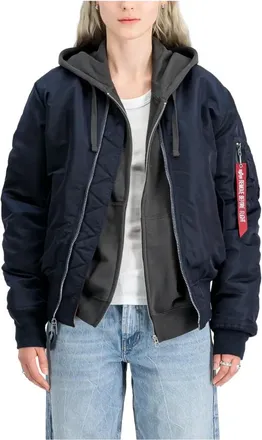 Alpha Industries Femme, Vestes, Bleu, Taille: 40 FR Blouson aviateur Ma-1 Heritage
